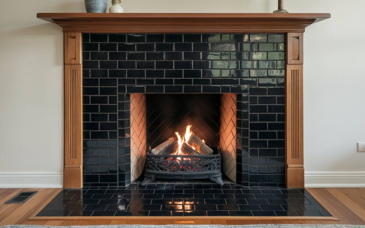 10 Stunning Black Tile Fireplace Ideas for Your Home - WillyHomes