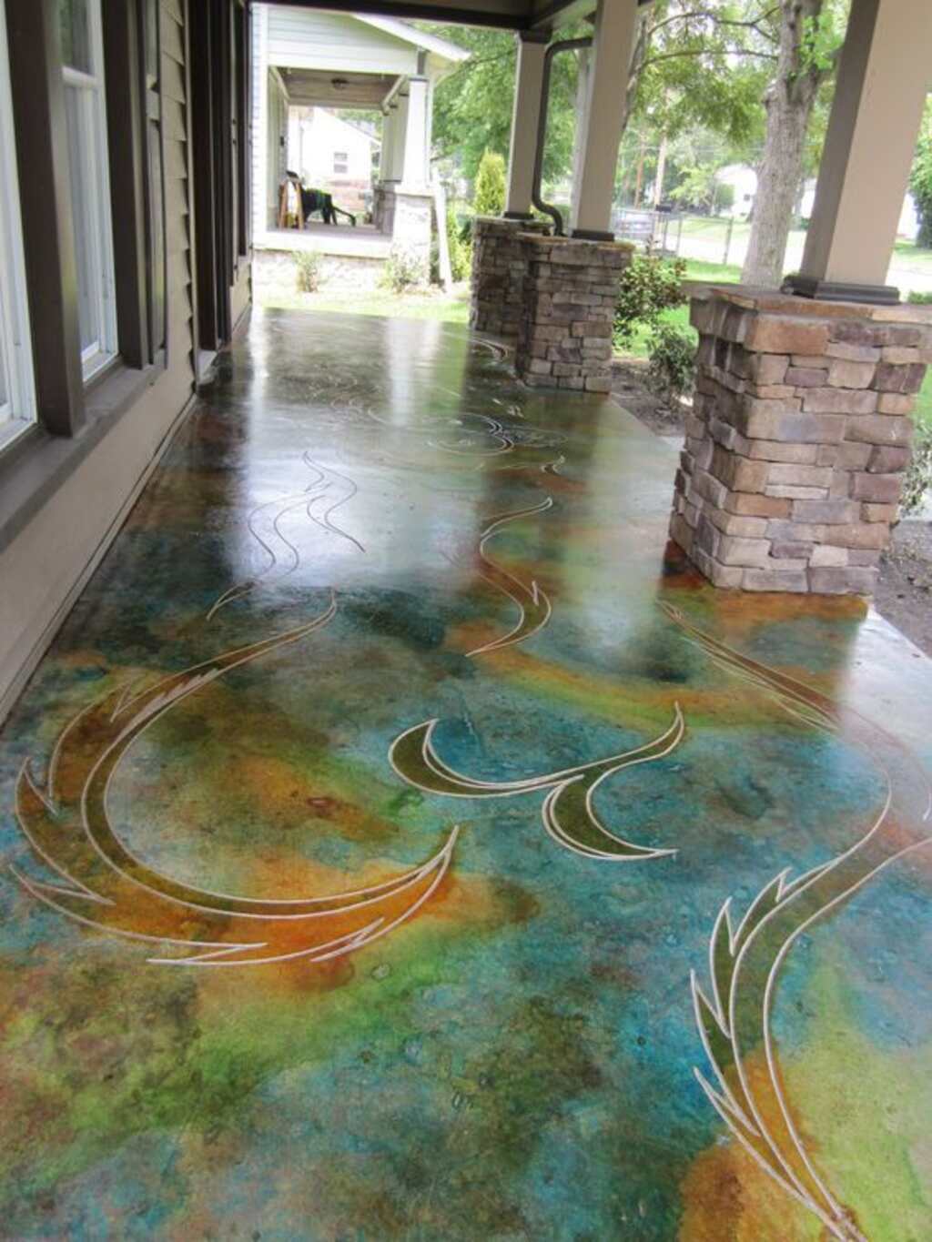 Creative DIY Painted Concrete Floor Ideas to Transform Your Space ...