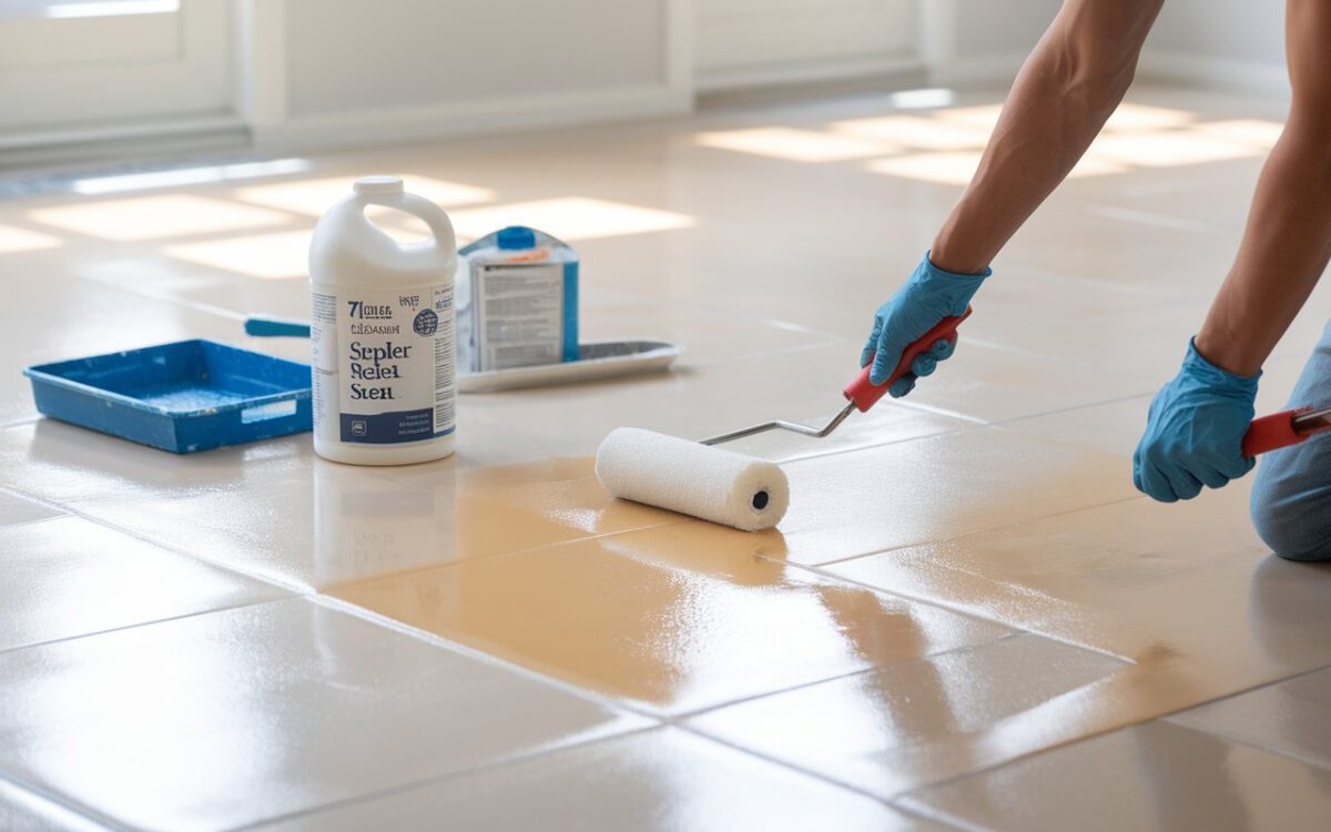 Easy DIY: How to Paint Ceramic Tile Floors Like a Pro - WillyHomes