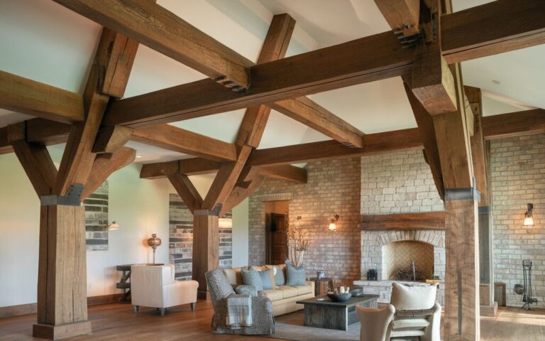 18 Wood Ceiling Beam Ideas for the Living Room - WillyHomes