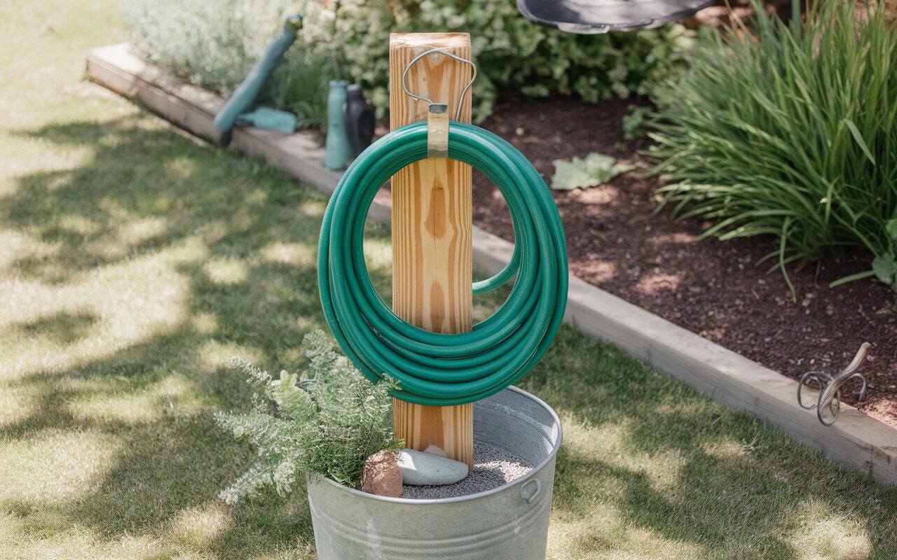 10 Genius DIY Hose Holder Ideas to Try Today - WillyHomes