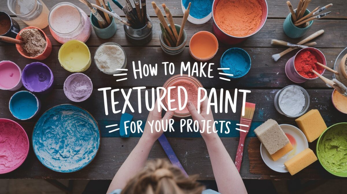 How to Make Textured Paint for Your Projects - WillyHomes