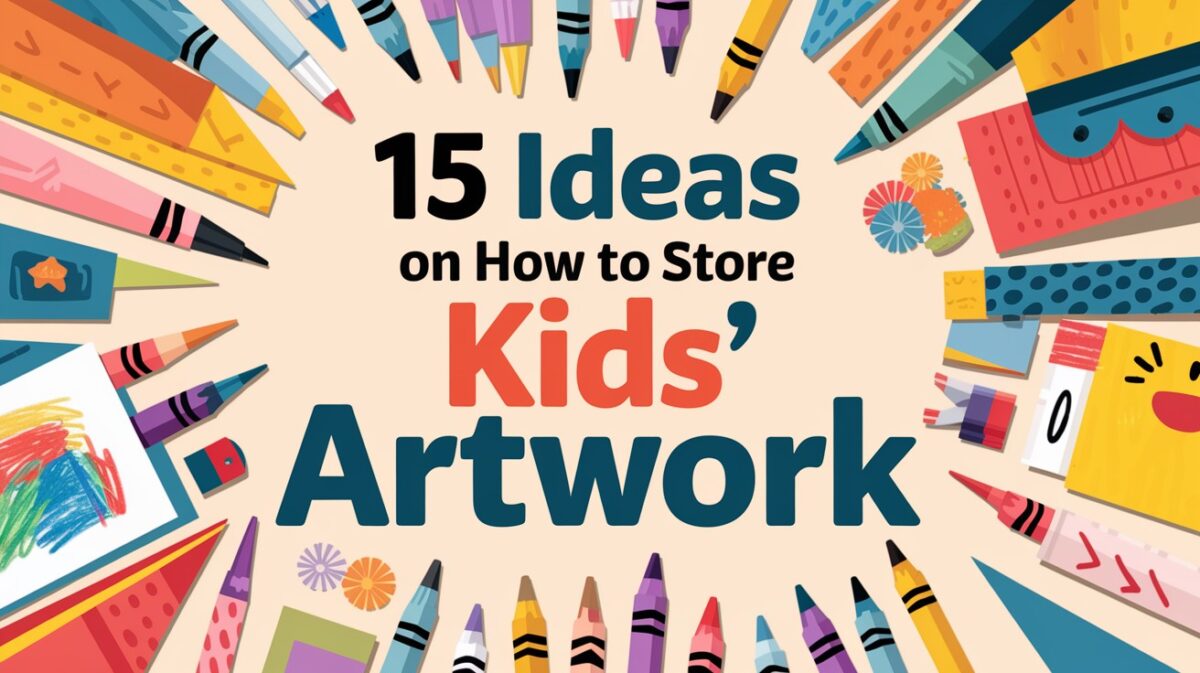 15 Ideas on How to Store Kids' Artwork - WillyHomes