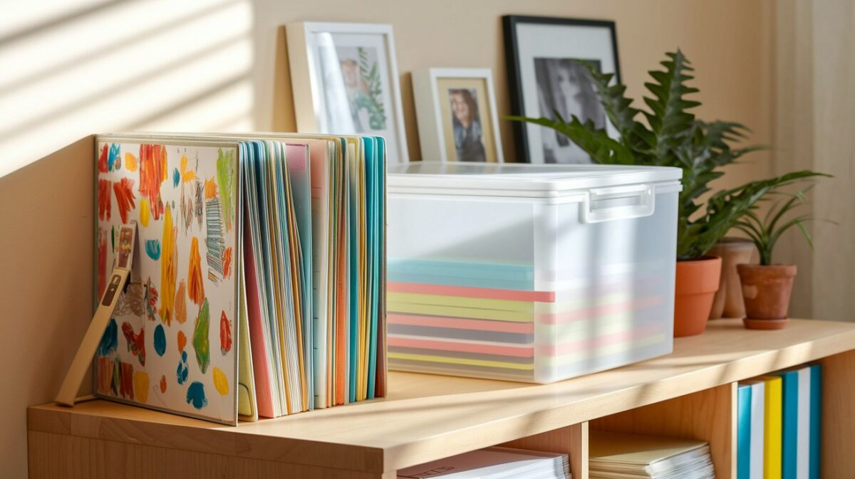 15 Ideas on How to Store Kids' Artwork - WillyHomes