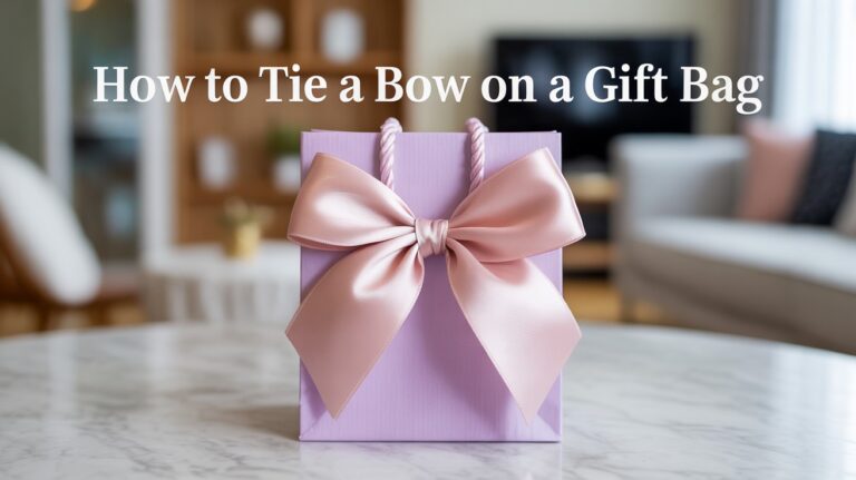 How to Tie a Perfect Bow on a Gift Bag - WillyHomes