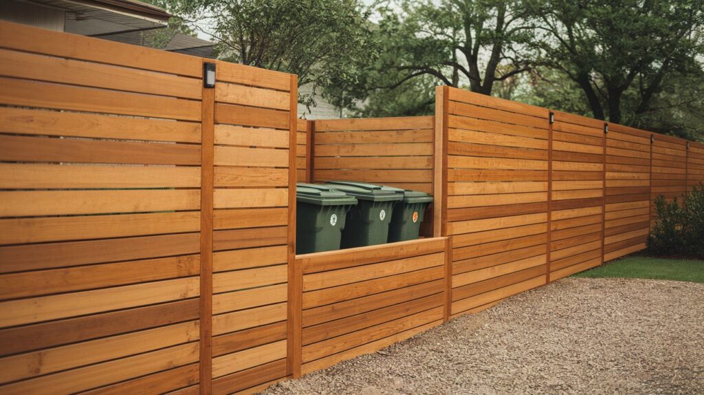 15 Easy DIY Garbage Can Fence Ideas That Hide Bins - WillyHomes