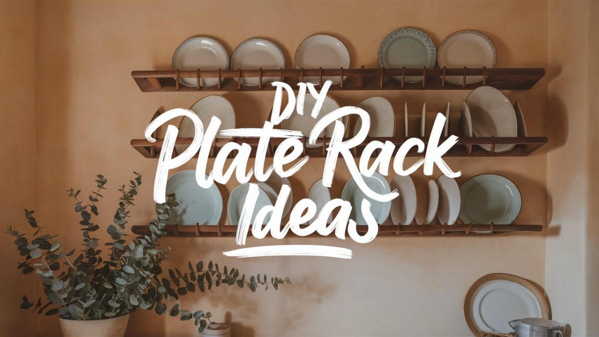 21 DIY Plate Rack Ideas for Kitchen Storage & Display - WillyHomes