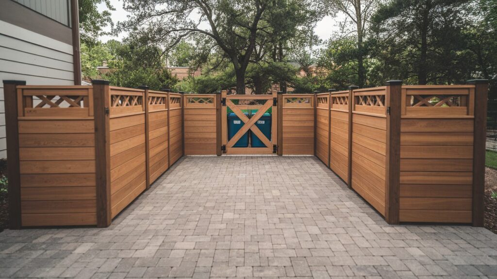 15 Easy DIY Garbage Can Fence Ideas That Hide Bins - WillyHomes