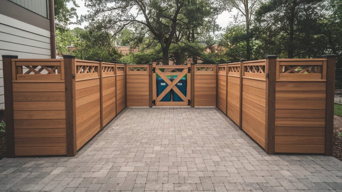 15 Easy DIY Garbage Can Fence Ideas That Hide Bins - WillyHomes