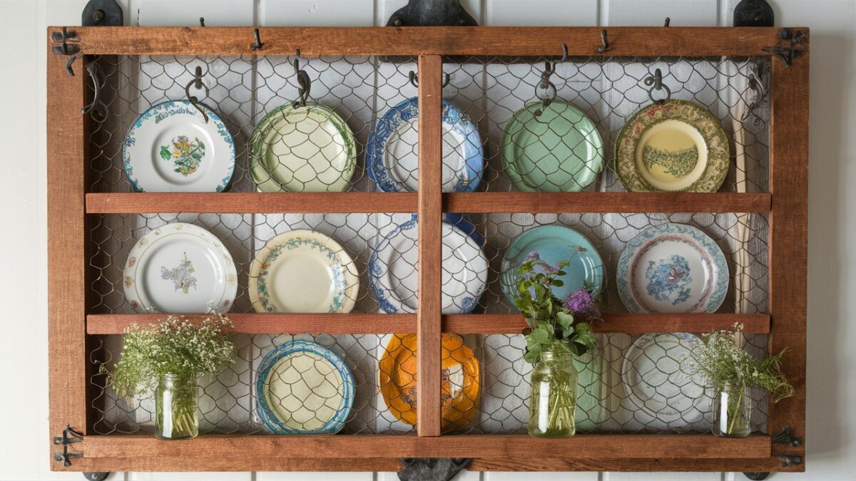 21 DIY Plate Rack Ideas for Kitchen Storage & Display - WillyHomes