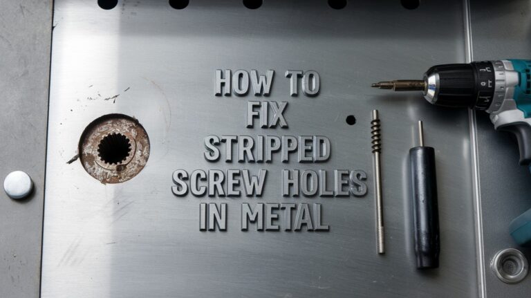 How to Fix Stripped Screw Holes in Metal: Step-by-Step Guide - WillyHomes