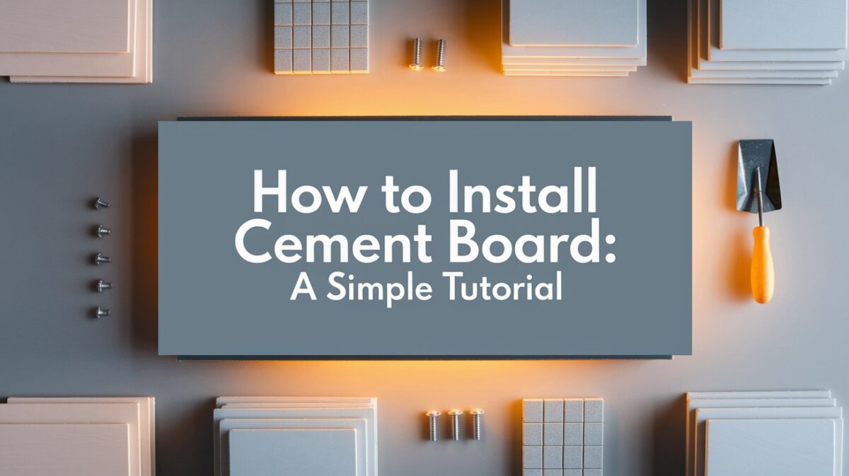 How to Install Cement Board: A Simple Tutorial - WillyHomes