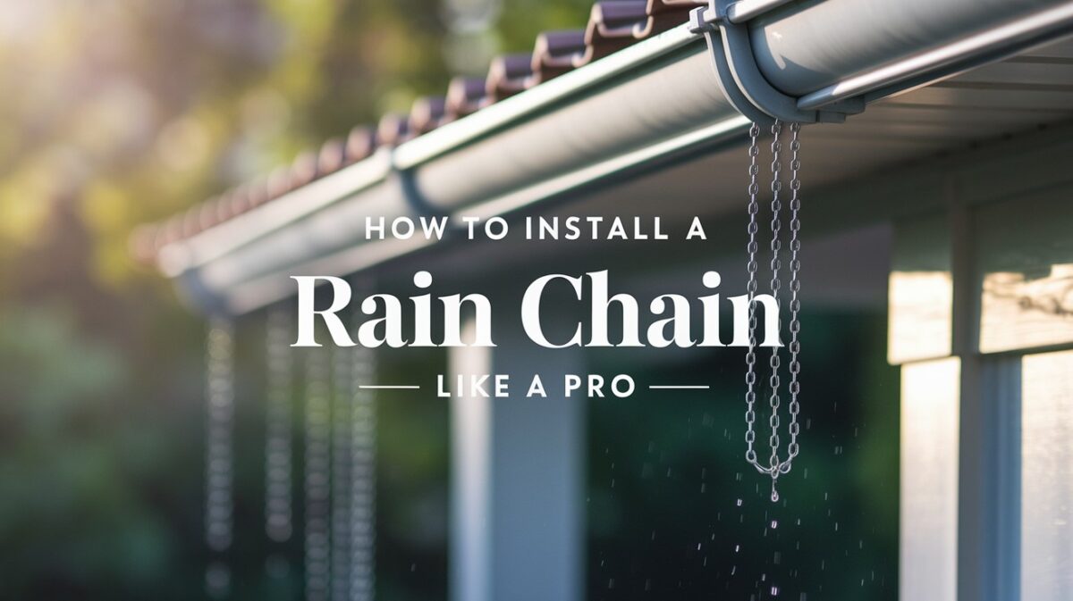 How to Install a Rain Chain Like a Pro - WillyHomes