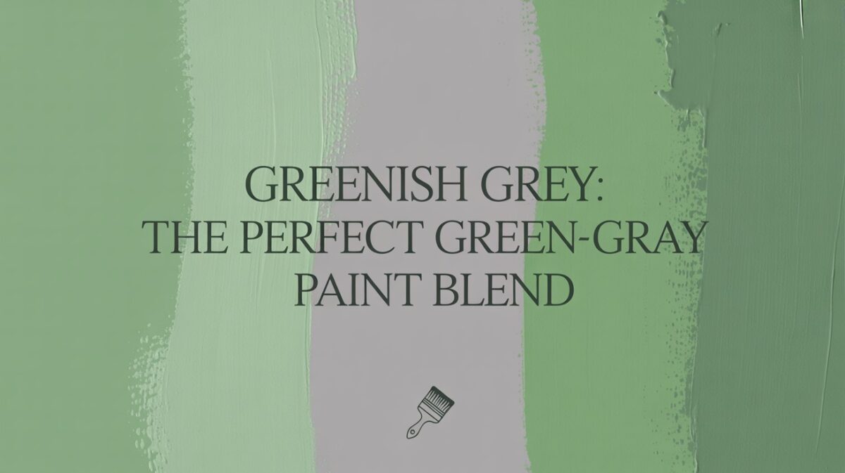 Greenish Grey: The Perfect Green-Gray Paint Blend - WillyHomes
