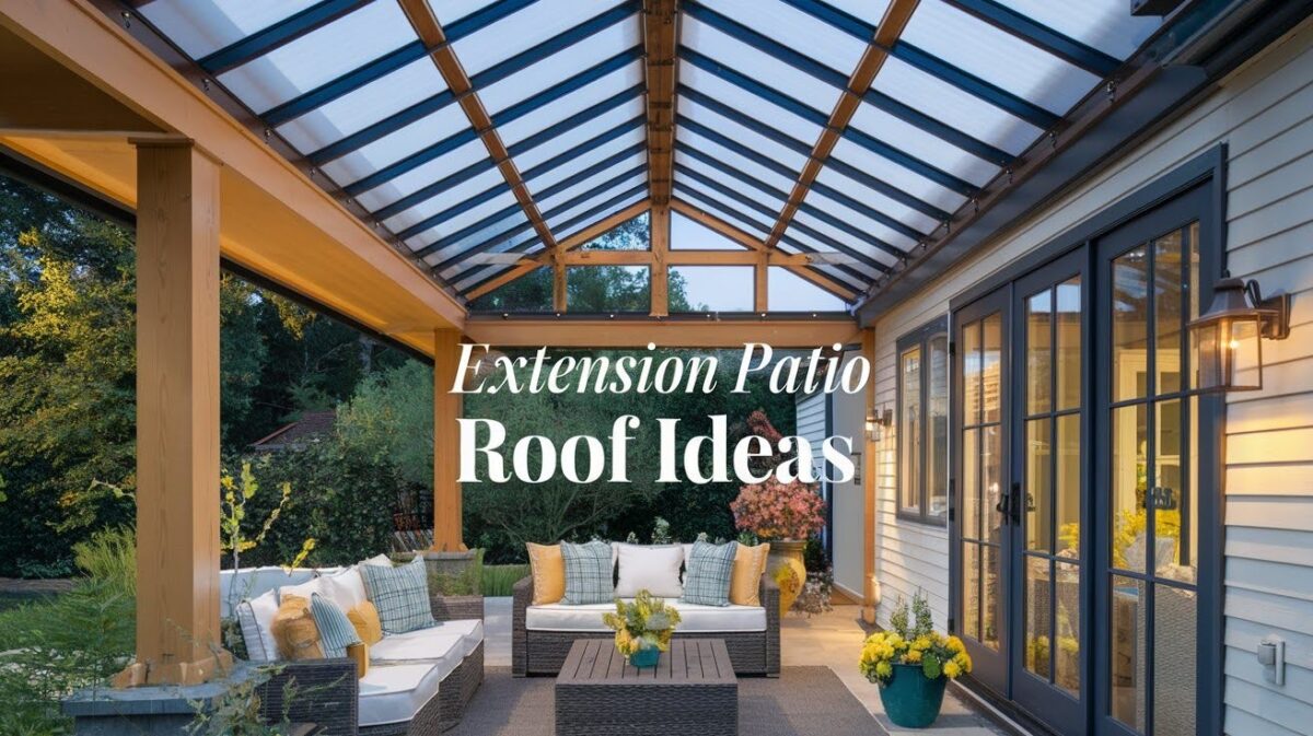 9 Creative Extension Patio Roof Ideas You’ll Love - WillyHomes