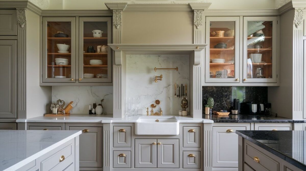 19 Beautiful Greige Kitchen Cabinets Ideas & Guide - WillyHomes