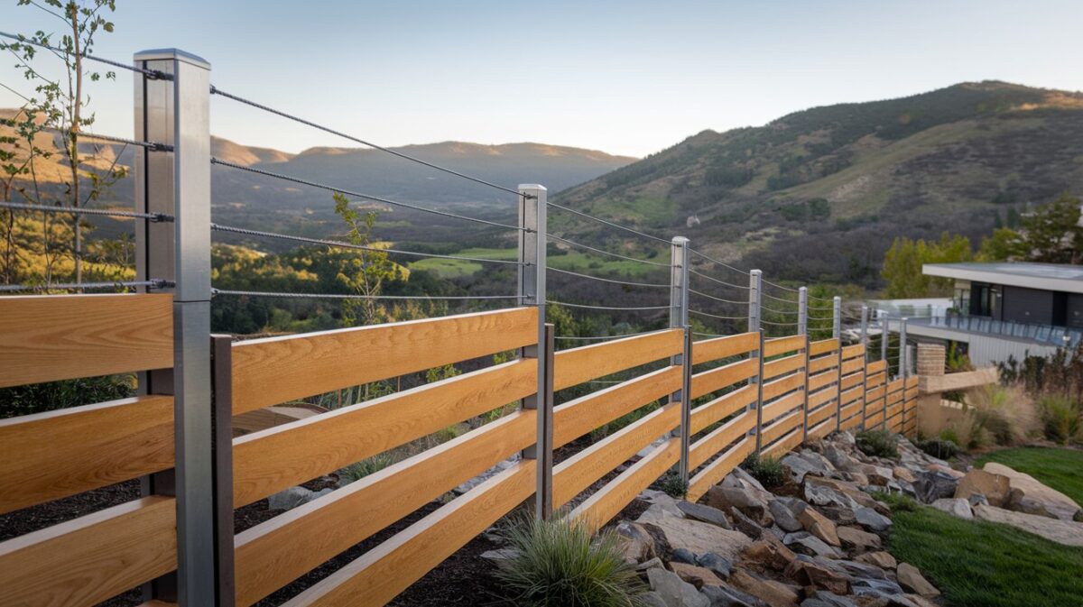Surprising Fence On Slope Ideas Pictures