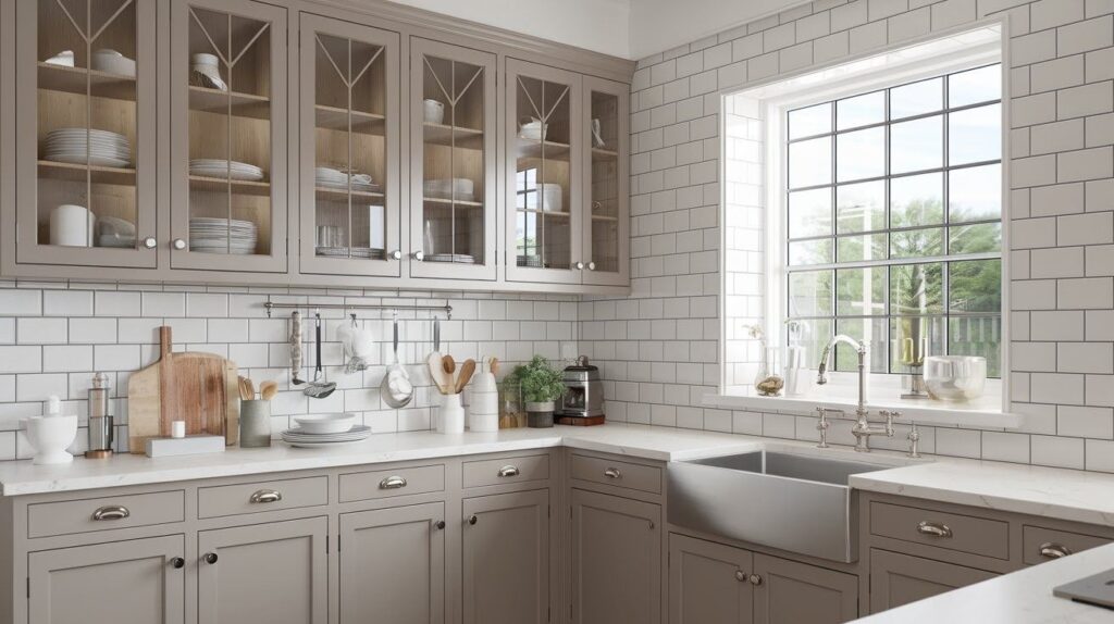 19 Beautiful Greige Kitchen Cabinets Ideas & Guide - WillyHomes