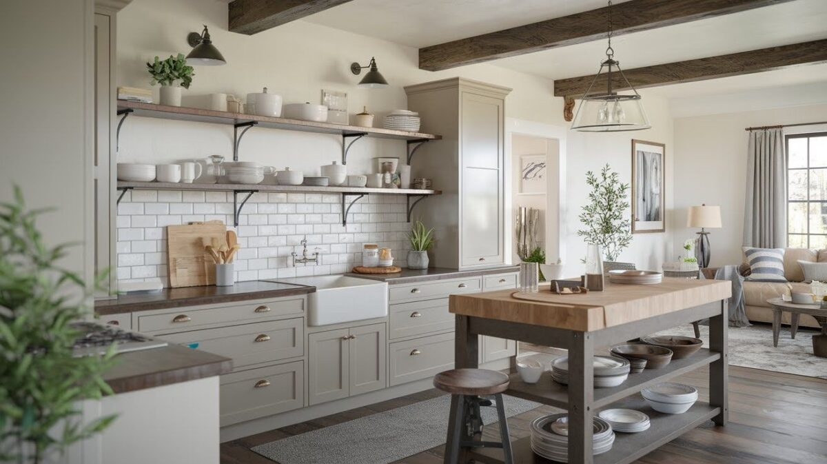 19 Beautiful Greige Kitchen Cabinets Ideas & Guide - WillyHomes