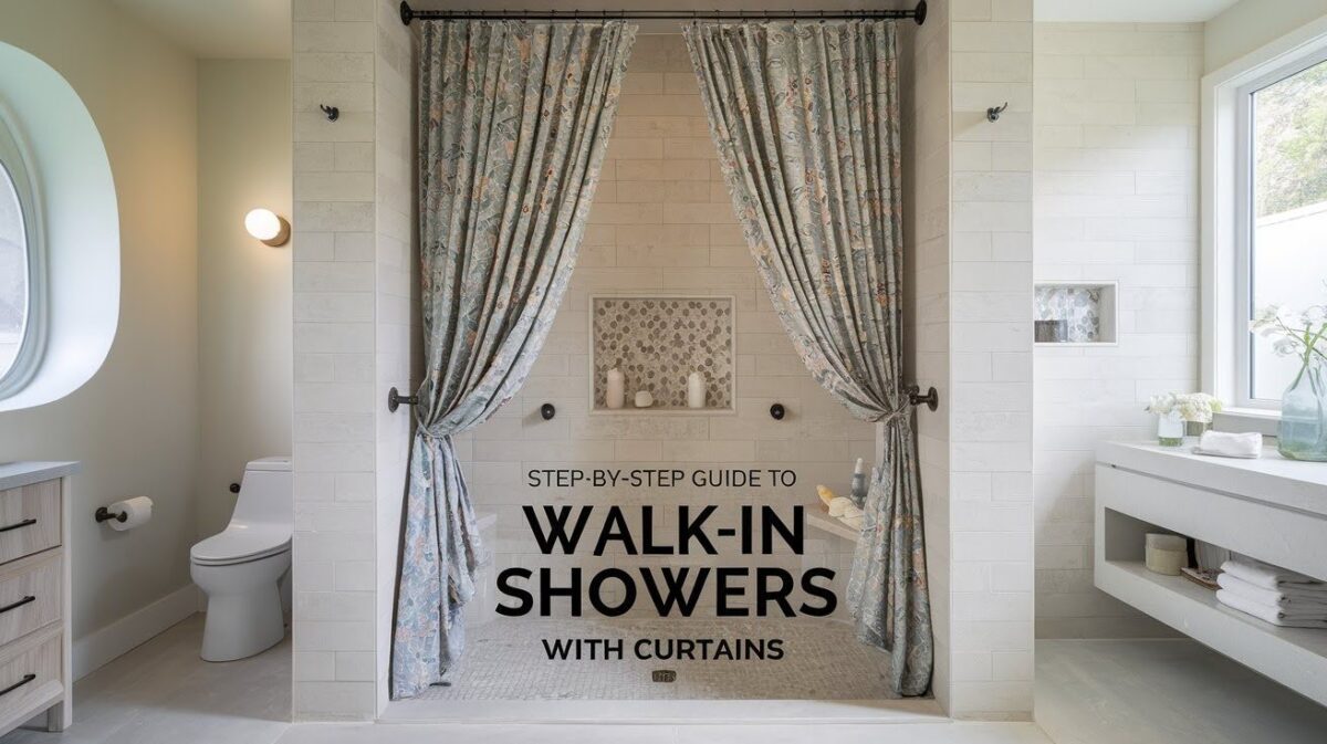 Step-by-Step Guide to Walk-In Showers with Curtains - WillyHomes