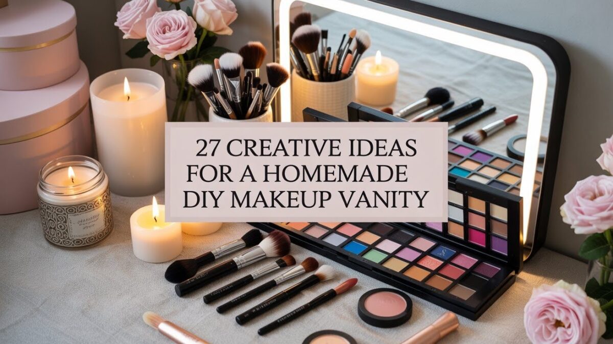 27 Creative Ideas for a Homemade DIY Makeup Vanity - WillyHomes