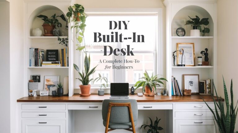 DIY Built-In Desk: A Complete How-To for Beginners - WillyHomes