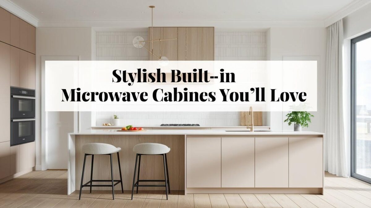 11 Stylish Built-In Microwave Cabinet Ideas You’ll Love - WillyHomes