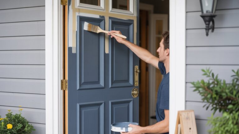 How to Paint a Front Door Without Removing It? - WillyHomes