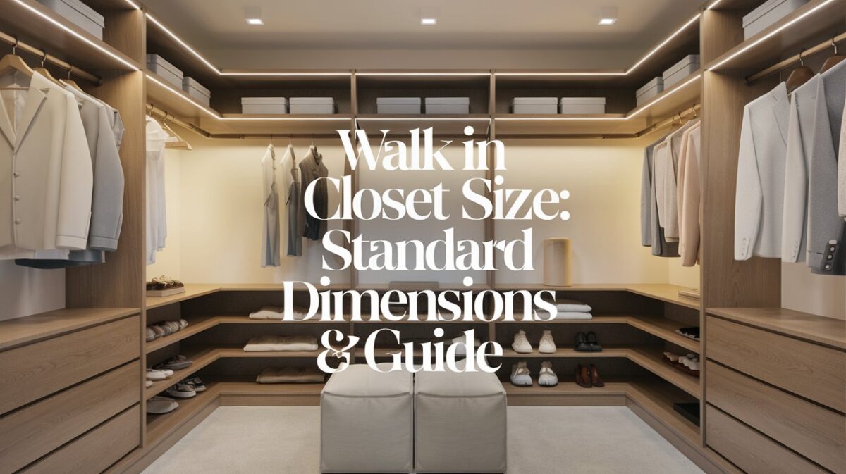 Cool Standard Walk In Closet Size Images
