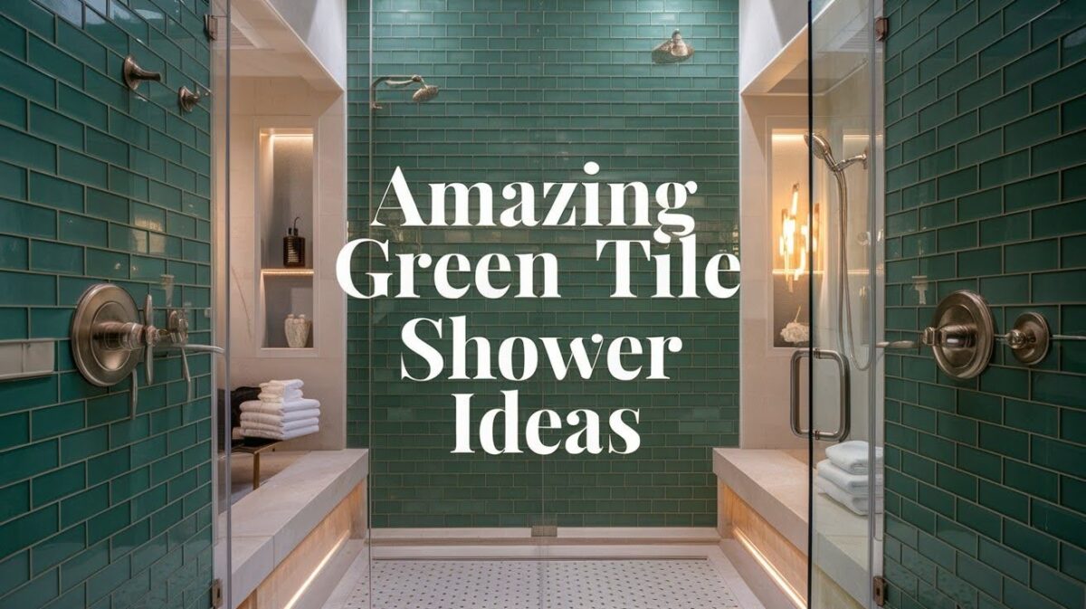 39 Amazing Green Tile Shower Ideas - WillyHomes