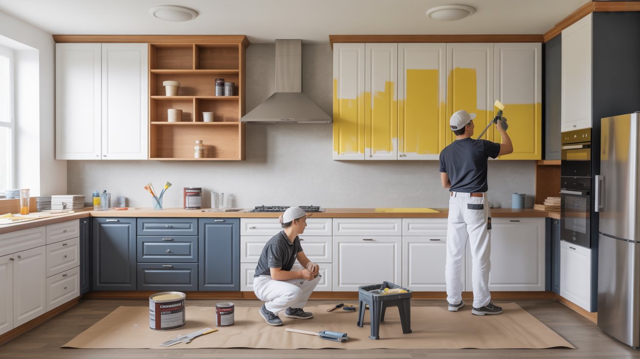 How Much Does It Cost to Repaint Kitchen Cabinets? - WillyHomes