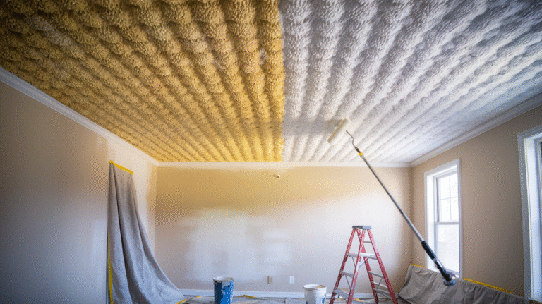 How to Paint a Popcorn Ceiling Like a Pro - WillyHomes