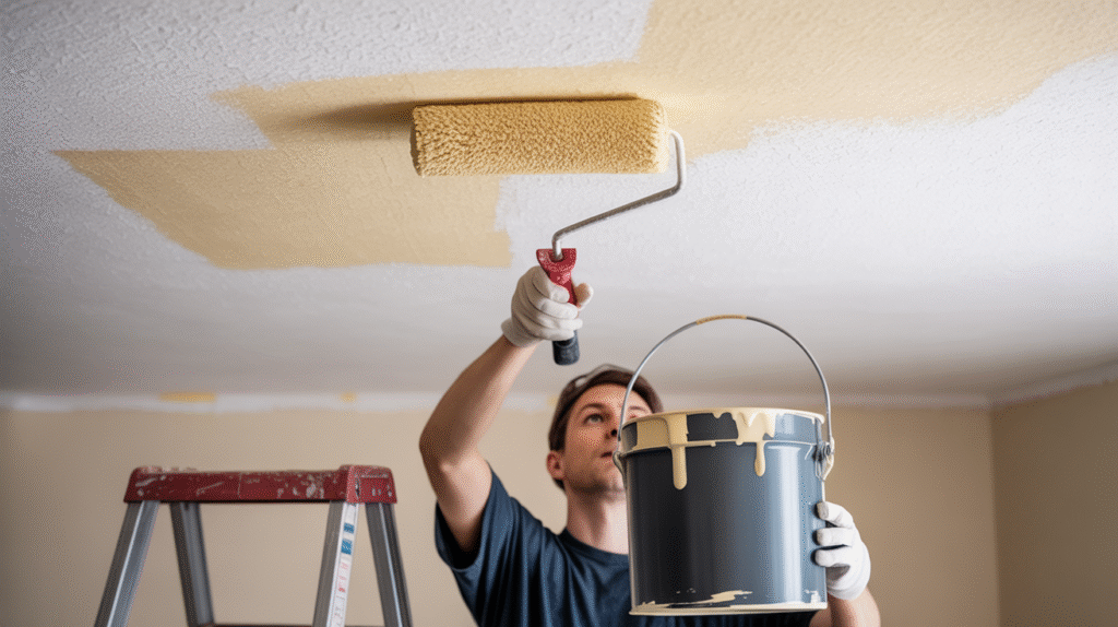 How to Paint a Popcorn Ceiling Like a Pro - WillyHomes