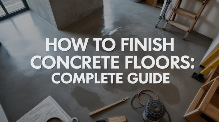 How to Finish Concrete Floors: Complete Guide - WillyHomes