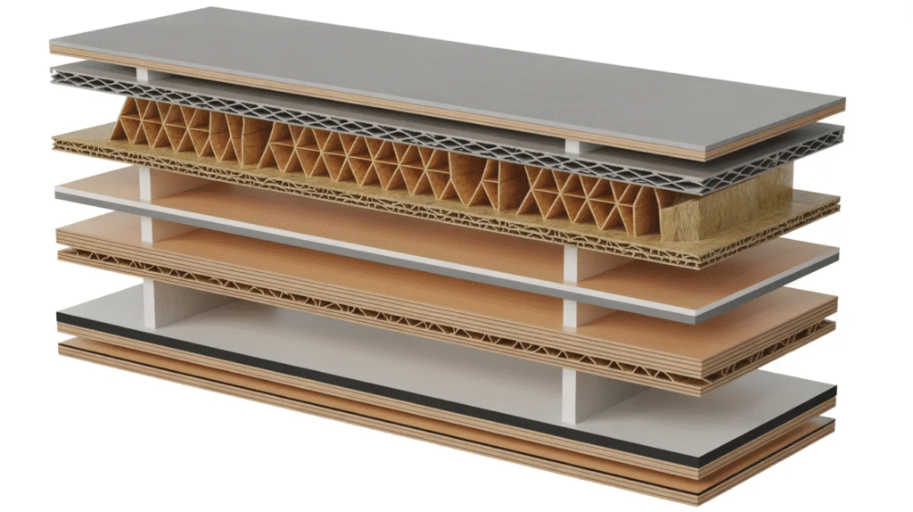 Diagram of Hollow Core Door for DIY Home Projects - WillyHomes