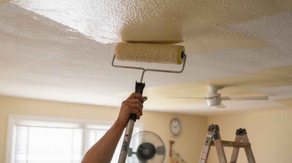 How to Paint a Popcorn Ceiling Like a Pro - WillyHomes